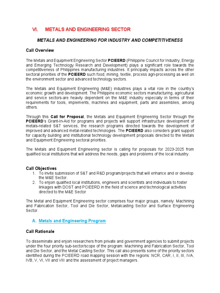 Metals and Engineering Sector | PDF | Engineering | Machining