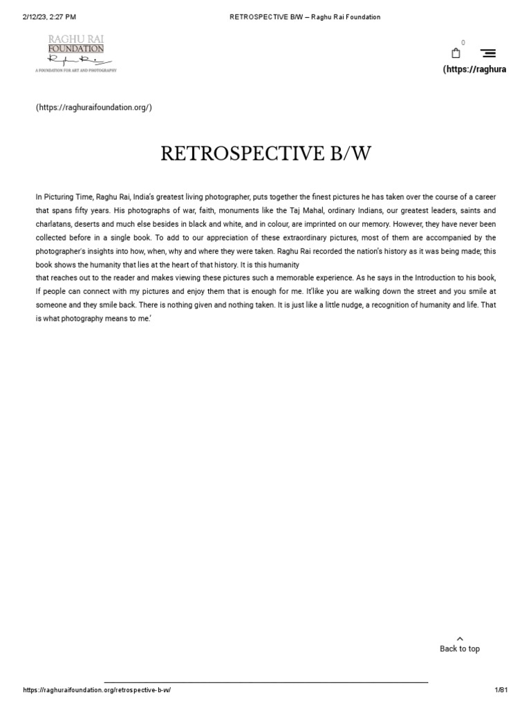 Classic Black and White Photography by Magnum Photographer Raghu Rai | PDF