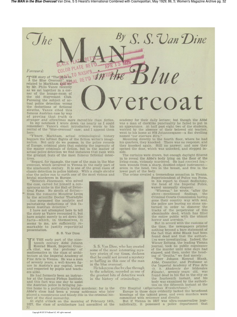 The Man in The Blue Overcoat | PDF | History