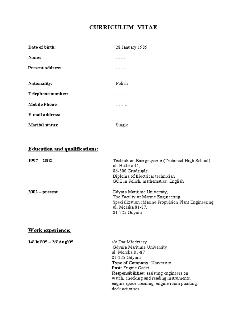 CV_student.doc | PDF