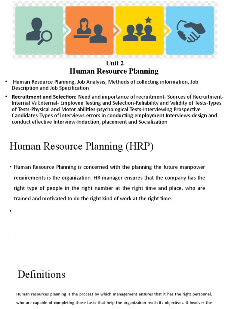 TPS HRM Unit 2 | PDF | Recruitment | Human Resources