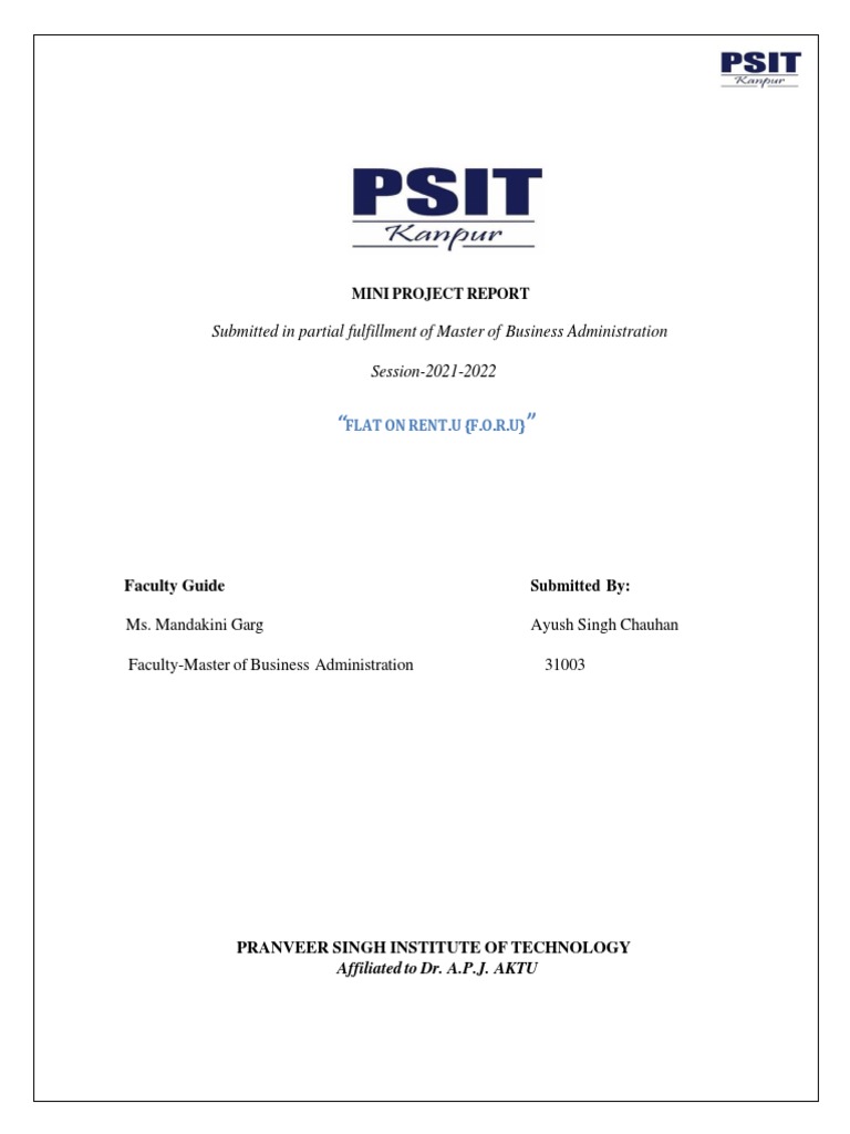 Ayush Singh Chahuan Mini Project - Converted File | PDF | Marketing | Market Segmentation