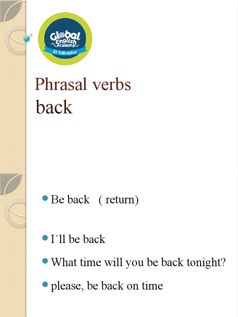 Phrasal Verbs for English Learners | PDF