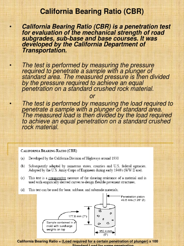 CBR Test and Pavement Design Guide | PDF | Applied And ...