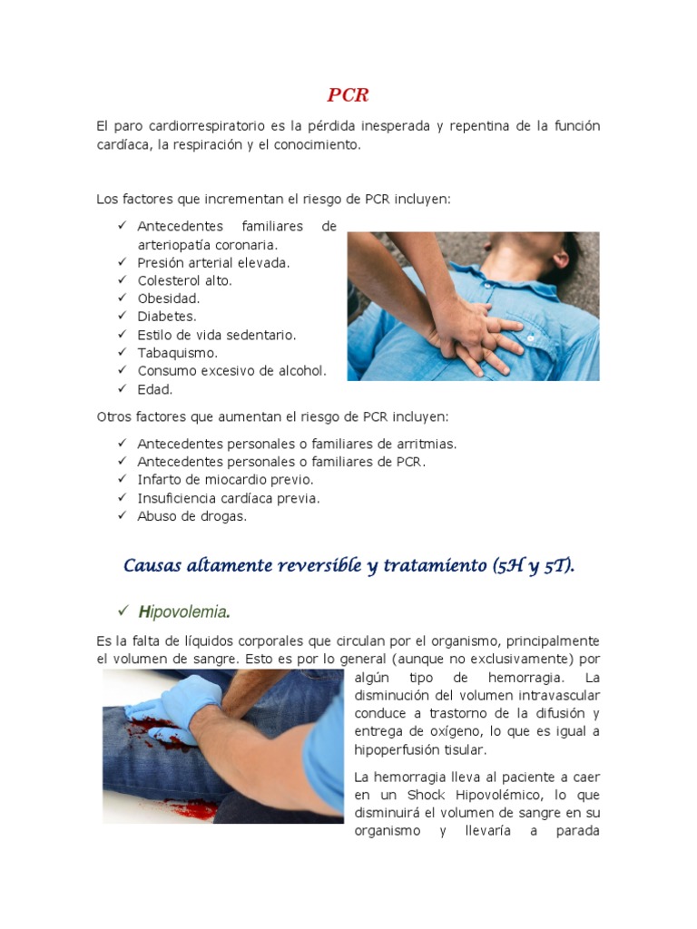 Paro Cardiorespiratorio | PDF | Reanimación cardiopulmonar | Infarto de ...