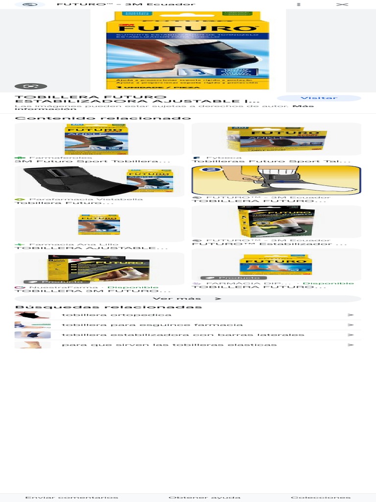 Tobillera Ajustable Fybeca - Búsqueda de Google PDF | PDF