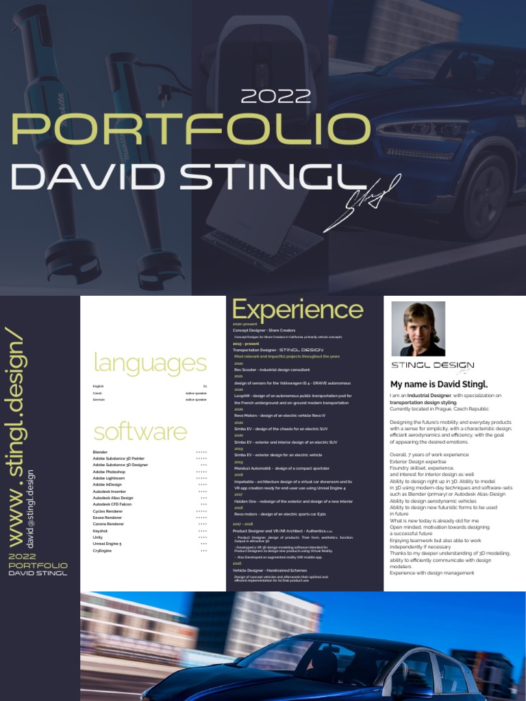 Stingl David Automotive Design Portfolio PDF | Download Free PDF | 3 D ...