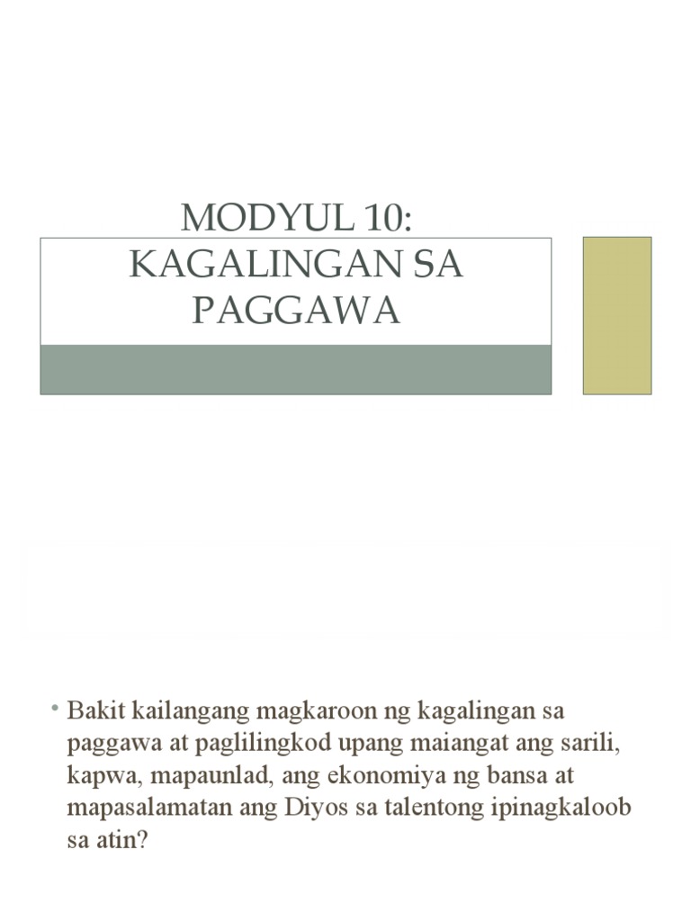 ESP 3rd-Quarter-Modyul-10 | PDF