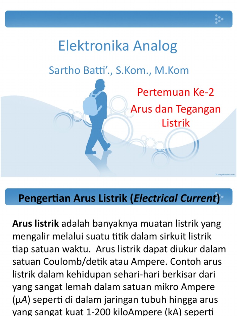 Pert 2 - Arus Dan Tegangan Listrik | PDF