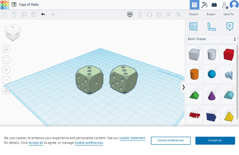 3d Design Copy Of Dado Tinkercad Pdf
