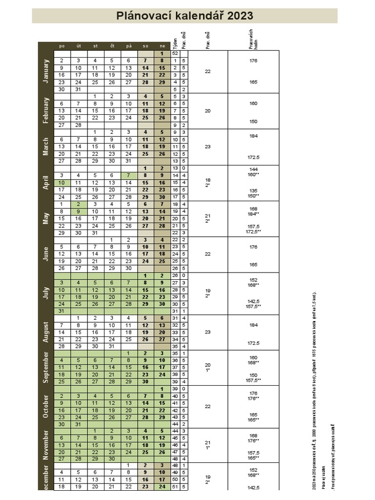 Planovaci-Kalendar-Vyska Zdroj-Web | PDF