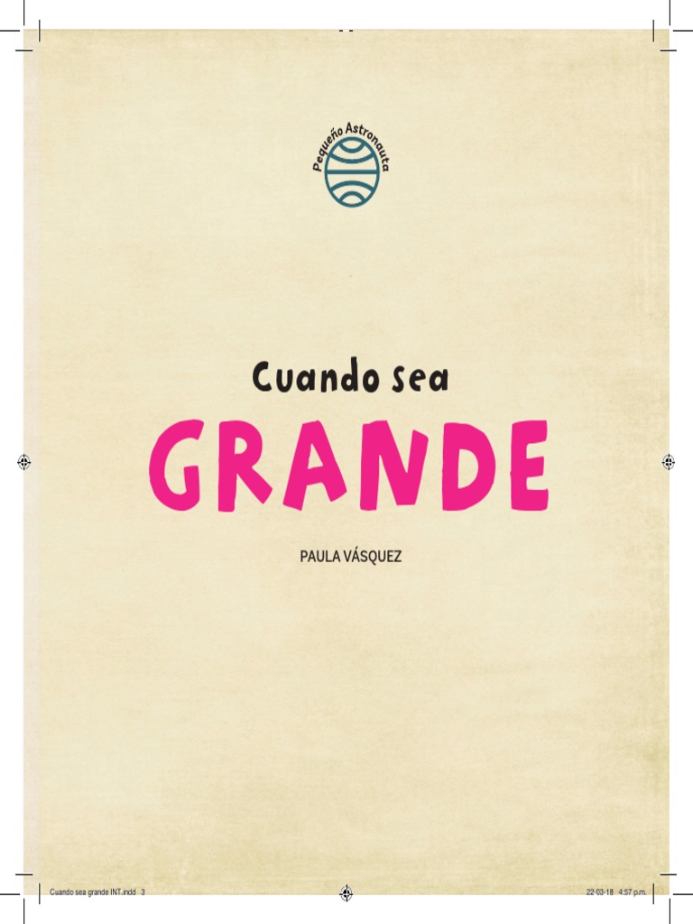 1 Cuando Sea Grande | PDF