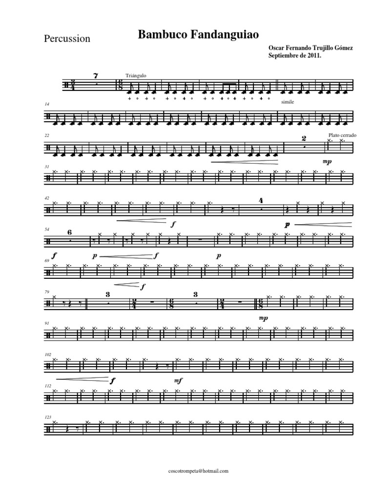 Finale 2006 - (Bambuco Fandanguiao - 024 Percussion) PDF | PDF