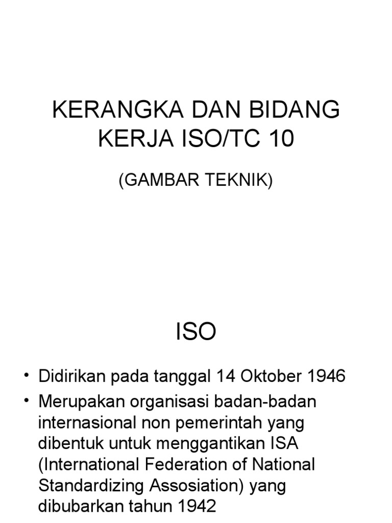Kerangka Dan Bidang Kerja Iso | PDF