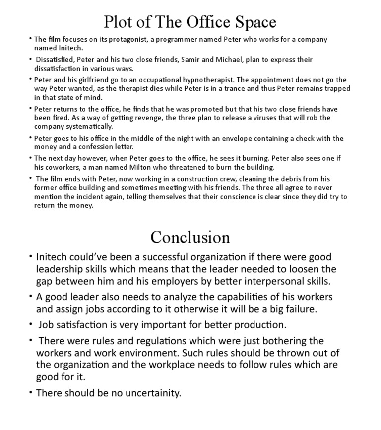 of The Office Space | PDF | Self-Improvement