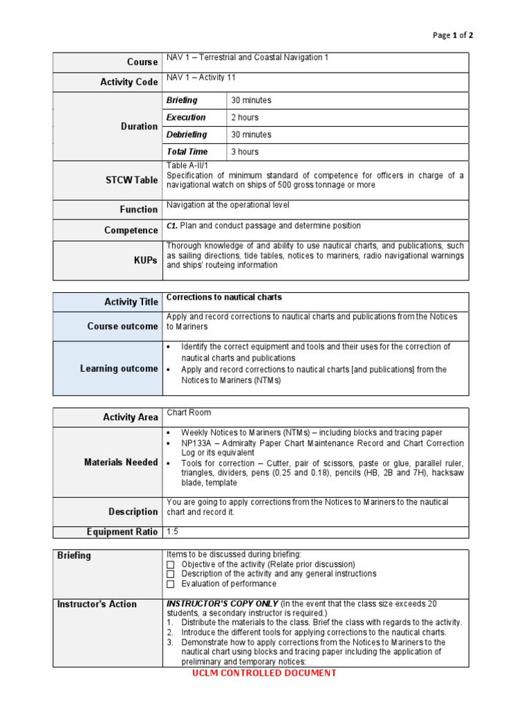 Nautical Chart Correction Procedures | PDF | Navigation