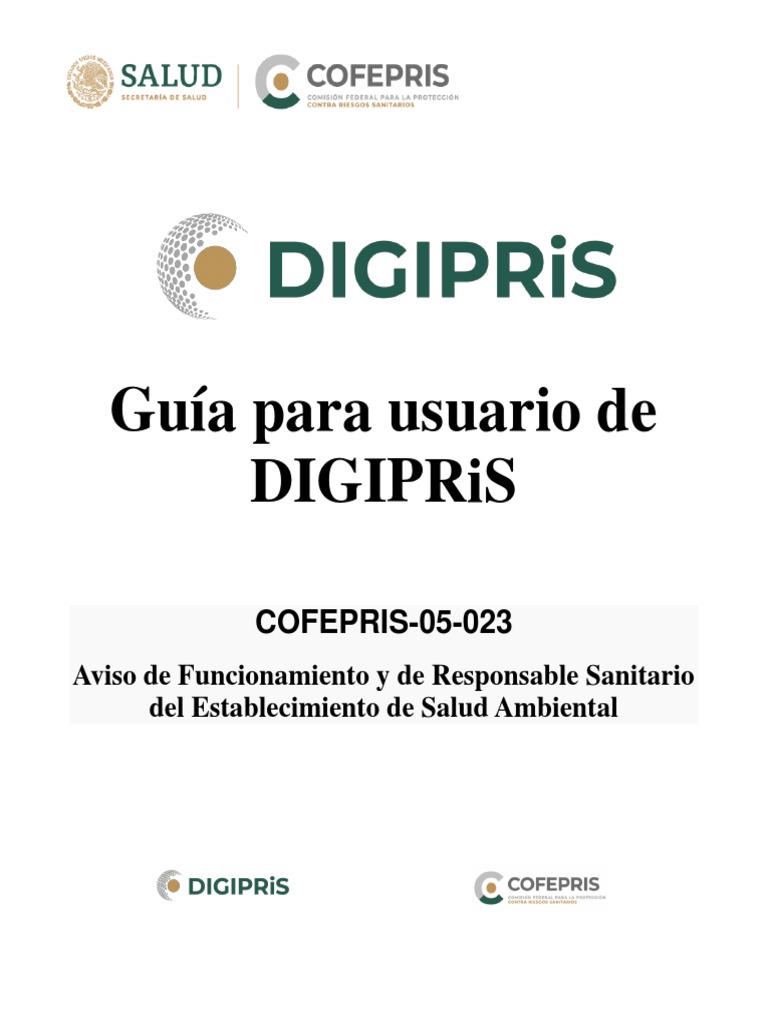Guia para Aviso de Funcionamiento y de Responsable Sanitario Del ... Guia para Aviso de Funcionamiento y de Responsable Sanitario Del ...