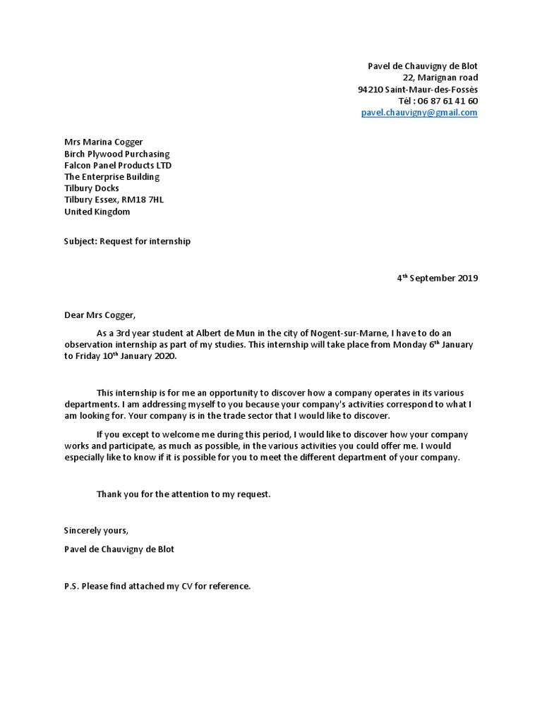 Covering Letter PDF | PDF