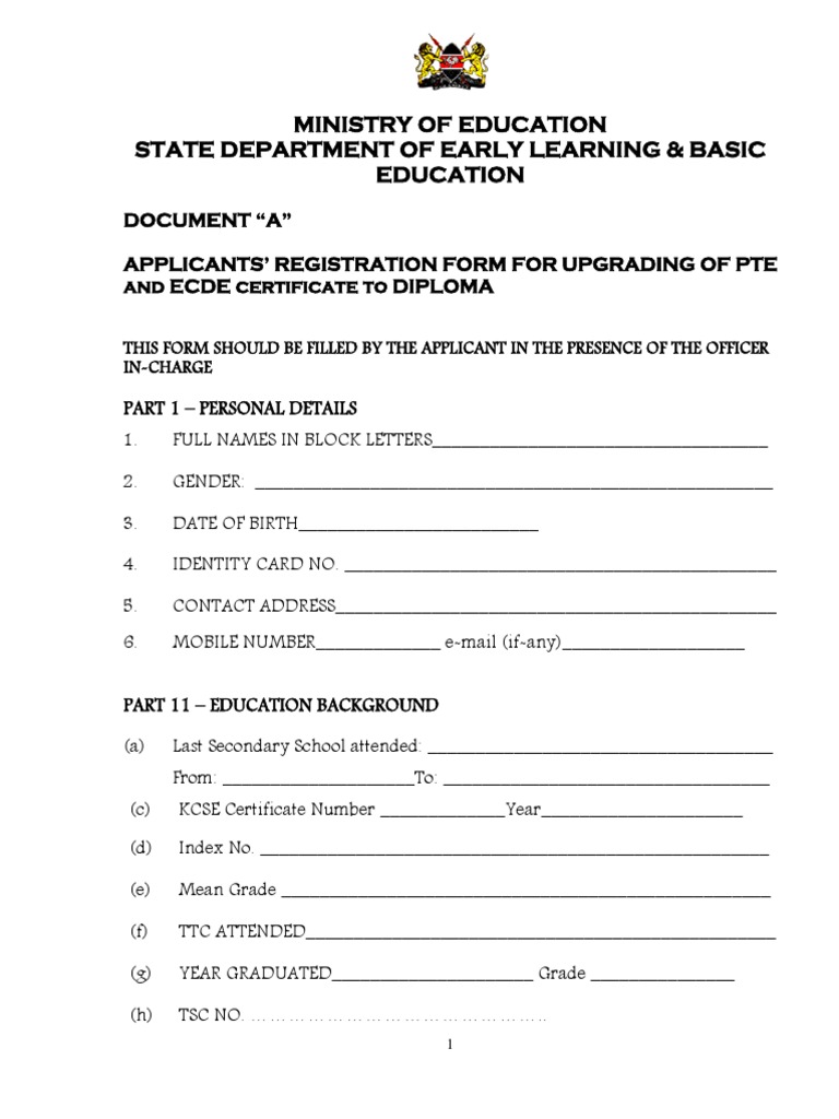 Applicants Form | PDF | Identity Document | Government And Personhood