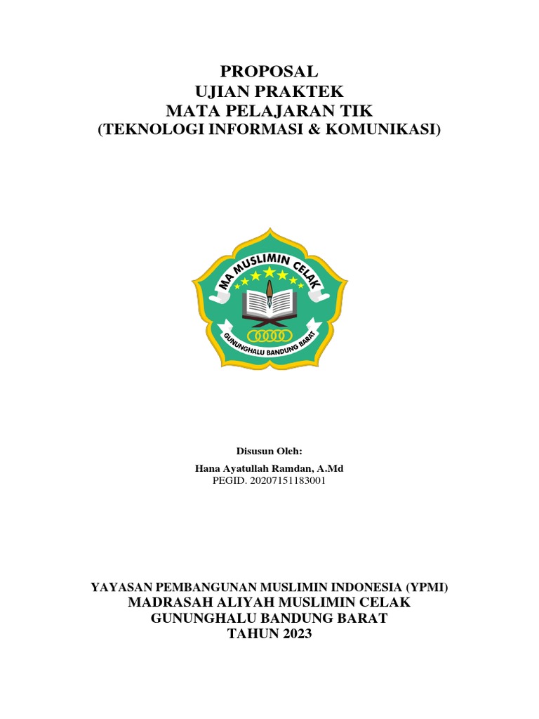 Proposal Ujian Praktik TIK Kelas XII | PDF