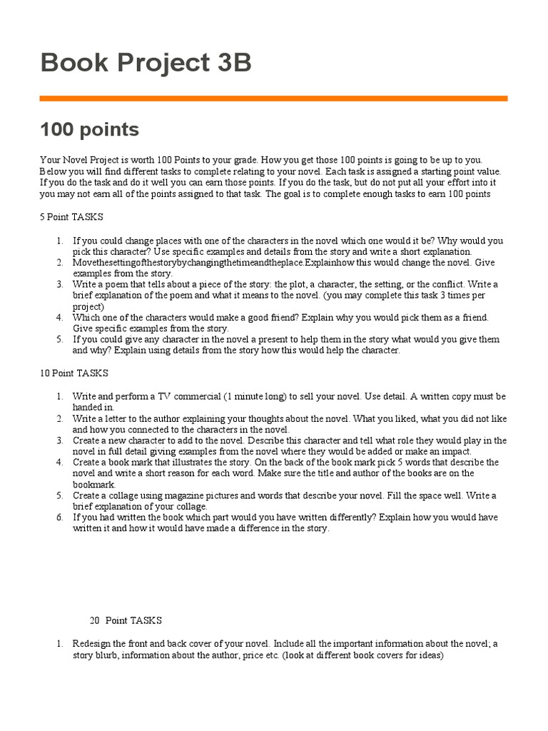 Book Project 3B | PDF | Books | News Broadcasting