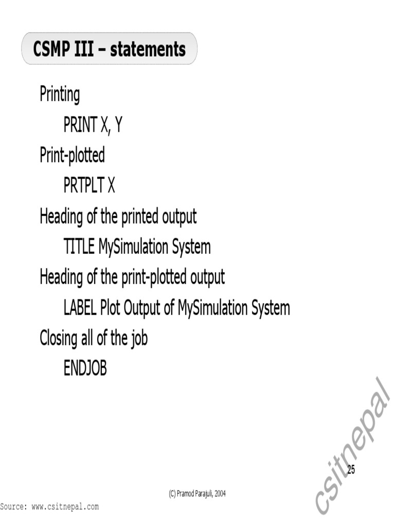 Lecture 04 Continuous System Simulation Pdf Feedback Simulation