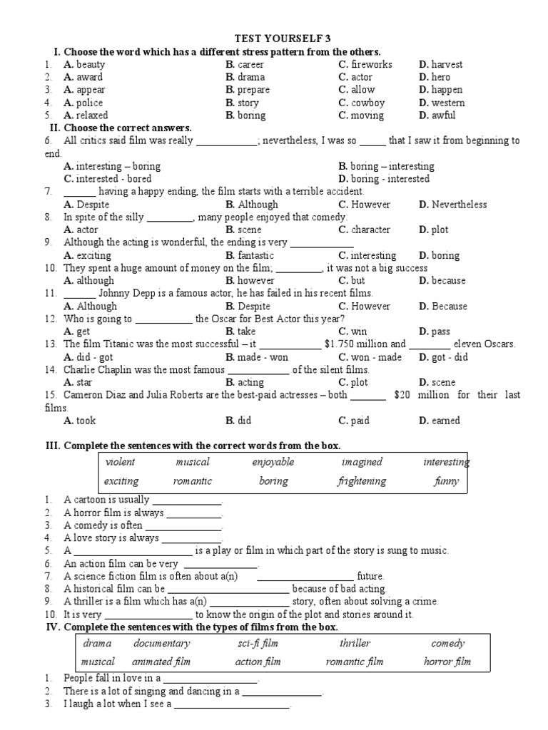 BÀI TẬP TẾT ANH 7 (XONG) | PDF