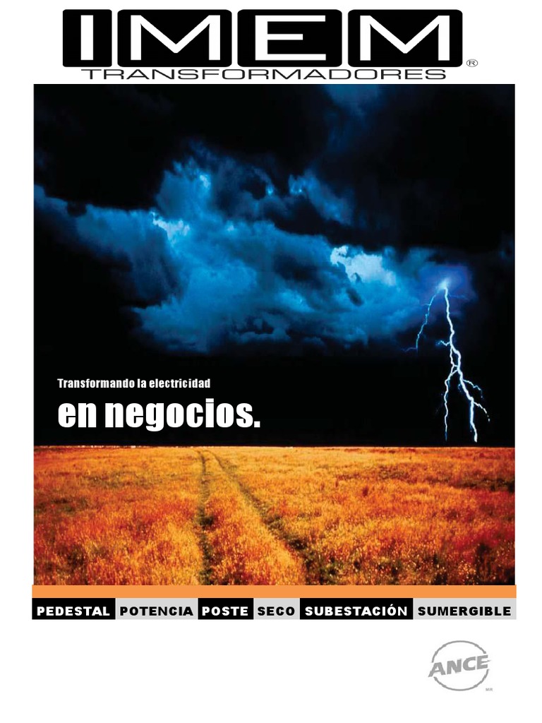 Catalogo Imem PDF | PDF | Transformador | Acero