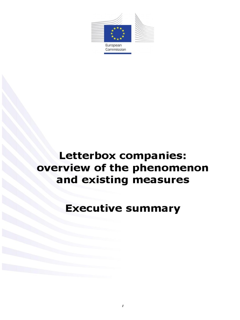 Letterbox companies-DS0621177ENN PDF | PDF | Money Laundering | Tax ...
