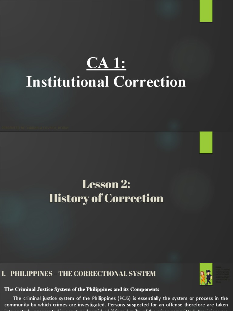 Philippine Correctional System Overview | PDF | Prison | Corrections