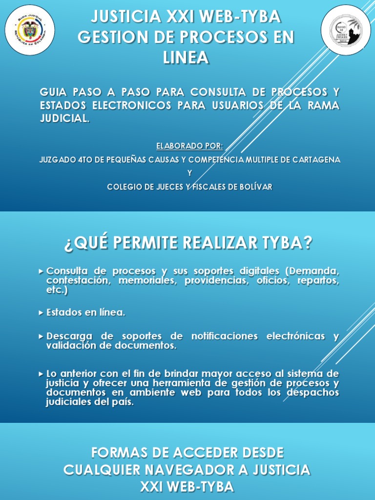 Justicia Xxi Web-Tyba Guia Consulta de Procesos y Estados para Usuarios ... Justicia Xxi Web-Tyba Guia Consulta de Procesos y Estados para Usuarios ...