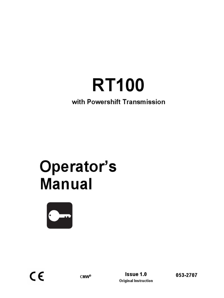 RT120 Manual | PDF | Manual Transmission | Tractor