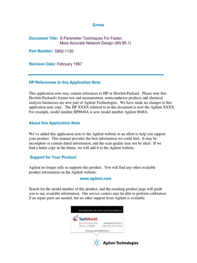 A Guide to Using S-Parameter Techniques for More Efficient Network ...
