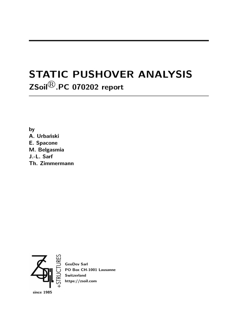 Pushover-Static Analysis PDF | PDF | Physical Sciences | Physics