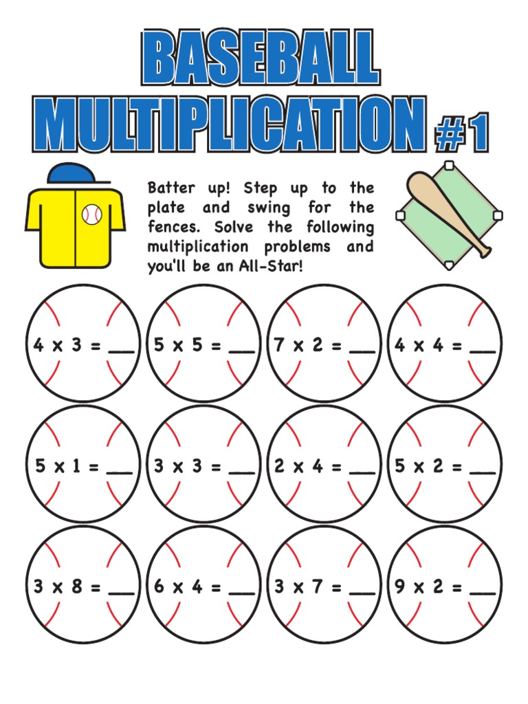 Baseball Multiplication 1 | PDF