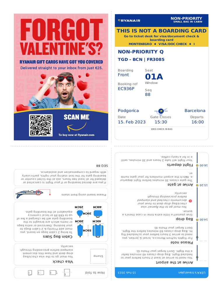 Ryanair Flight Checklist | PDF | Transport | Aviation