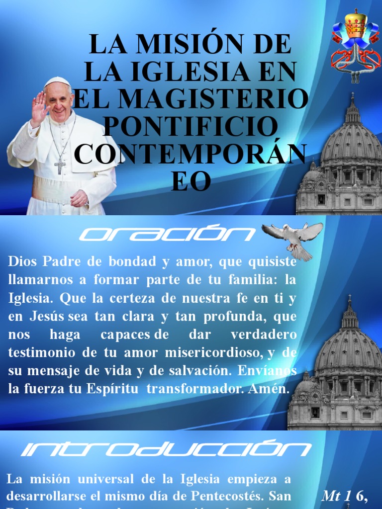 Misión de la Iglesia en el Magisterio | PDF | Iglesia Católica | Misionero