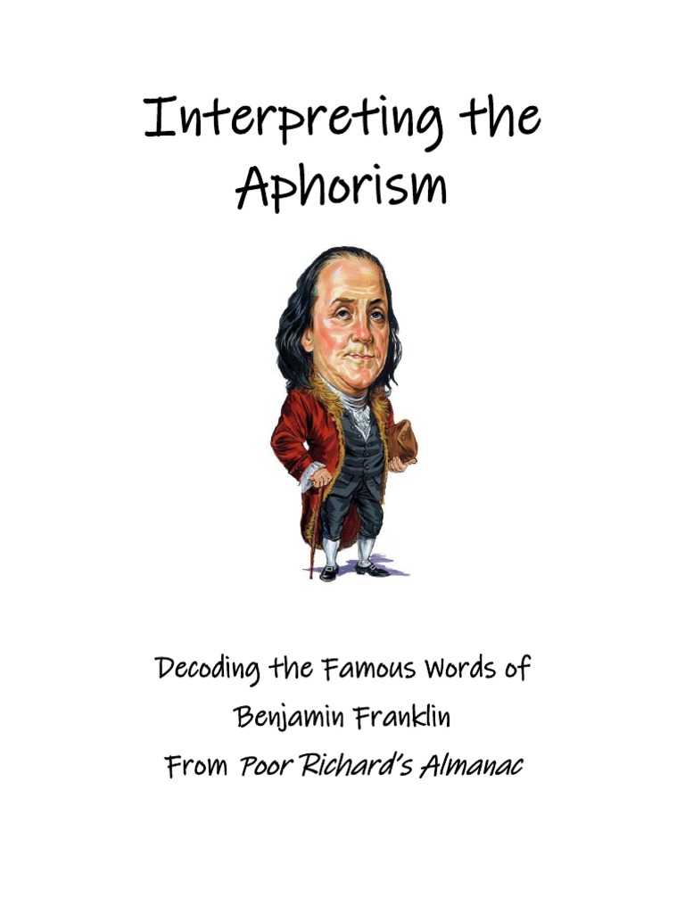 Interpreting Franklin's Aphorisms | PDF