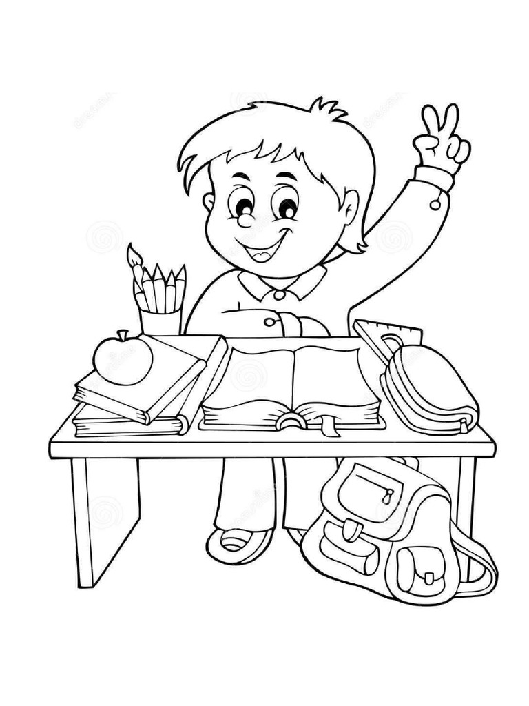 Coloriage Rentrée Scolaire | PDF
