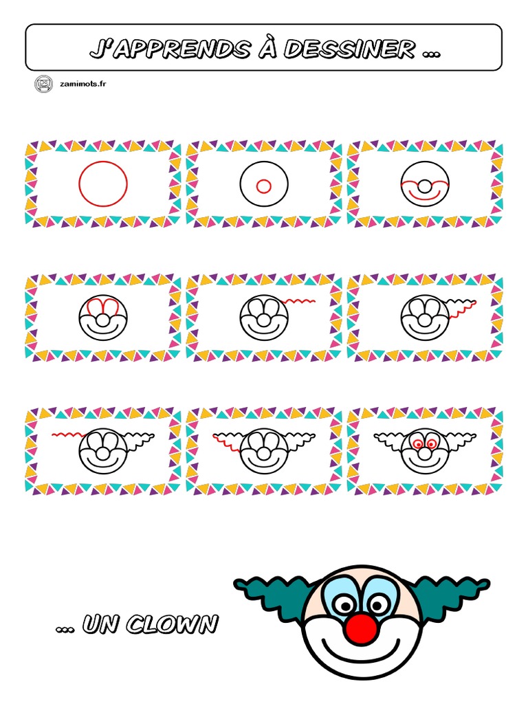 Zamimots Dessin Clown PDF | PDF
