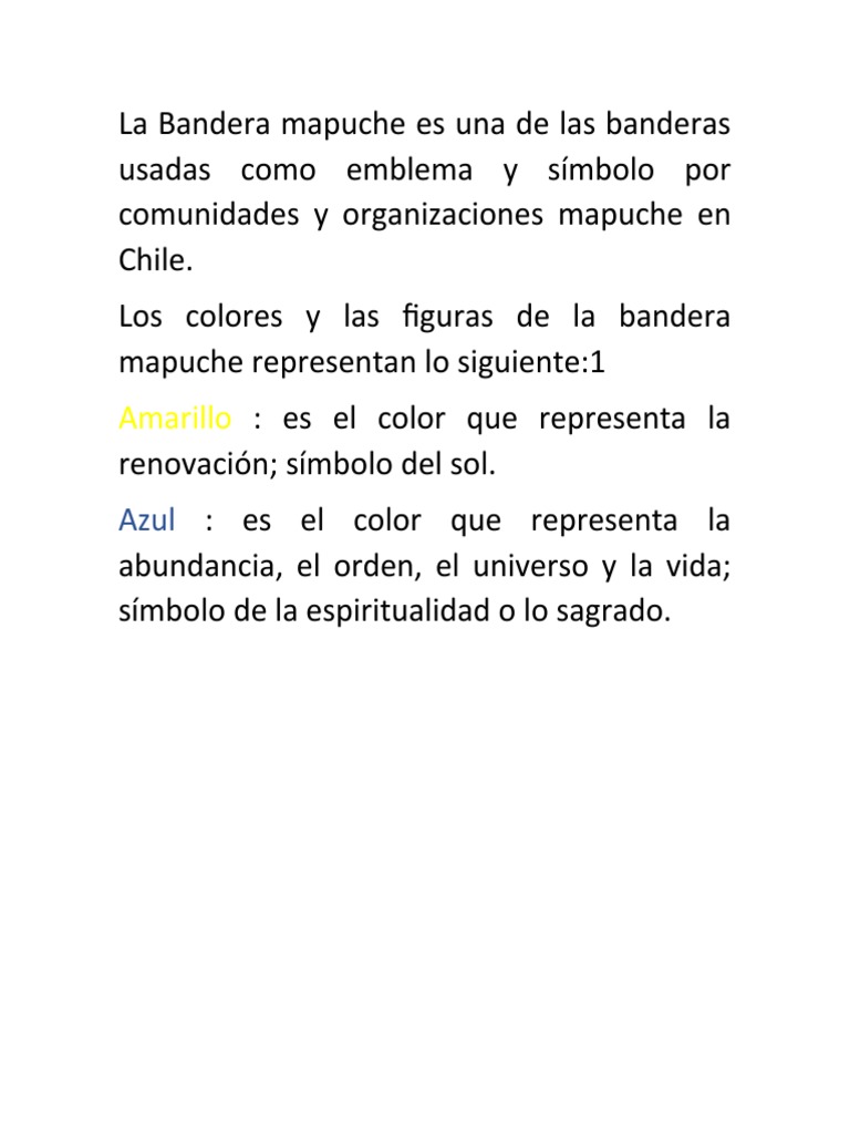 La Bandera Mapuche Es Cada Una de Las Banderas Usadas Como Emblema y ...