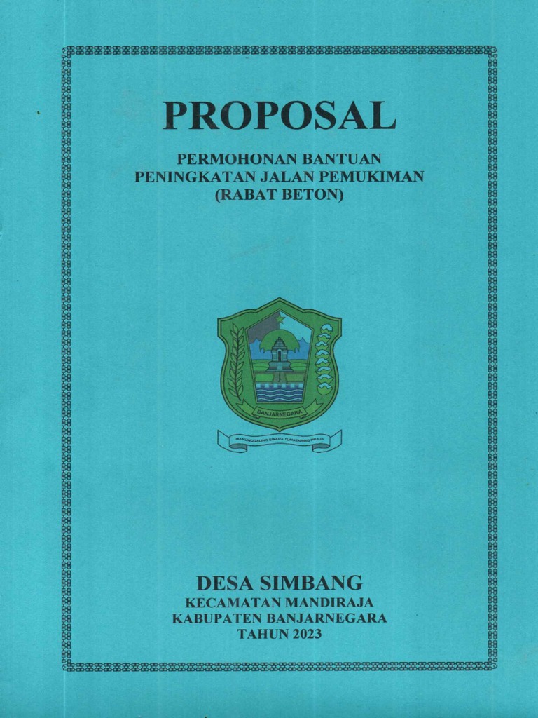 Proposal Simbang Rabat Beton | PDF