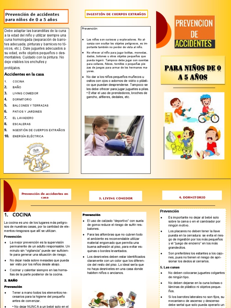 Prevención de accidentes en niños pequeños | PDF