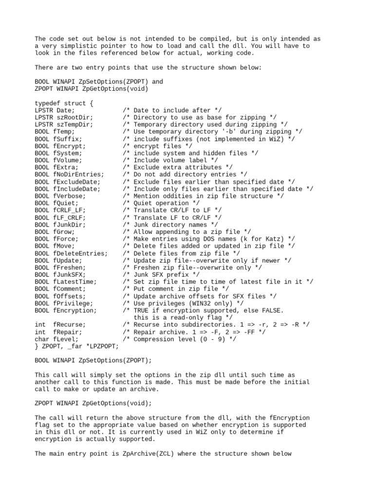 Windll | PDF | Zip (File Format) | Pointer (Computer Programming)