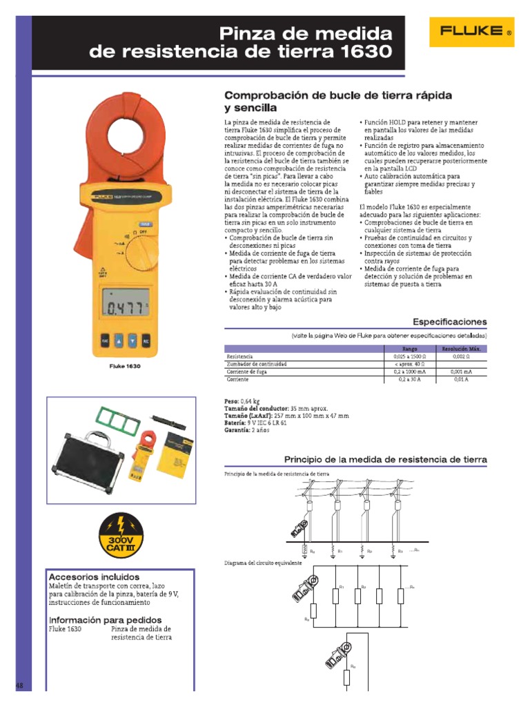 Earth Ground Clamp 300V Specifications | PDF