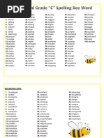 SPELLING BEE WORD LIST-4th Primary 2025 | PDF | Foods | Food And Drink ...