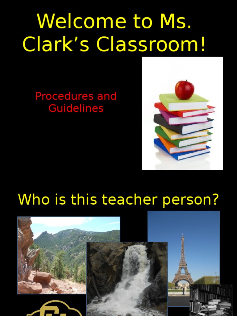 Ms. Clark's Classroom Guidelines and Procedures | PDF | Homework ...