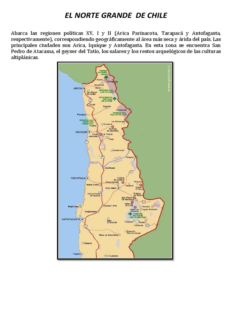 Norte Grande de Chile | PDF | Geografía Física | Ciencias de la Tierra