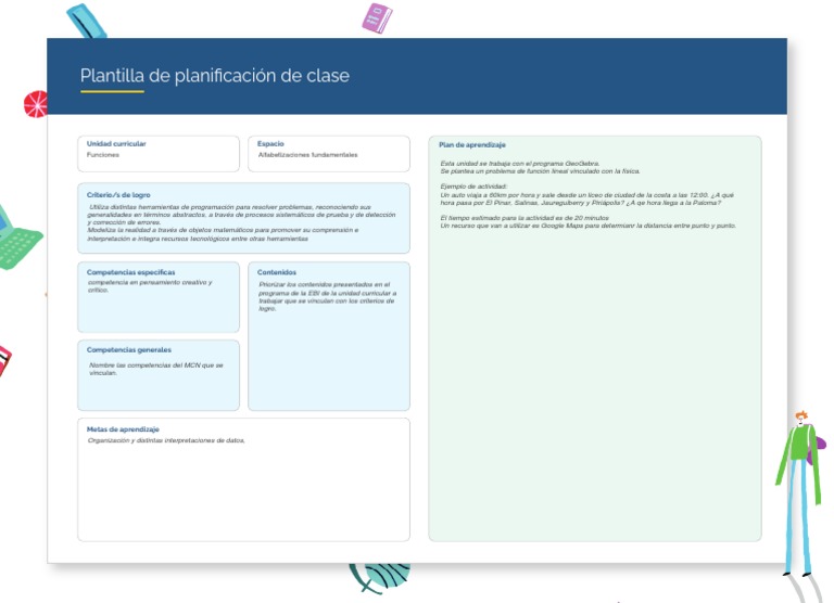 Plantilla de Planificación de Clase Editada | PDF