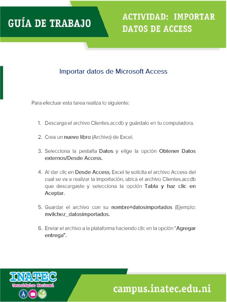 Importar Datos de Microsoft Access | PDF Importar Datos de Microsoft Access | PDF